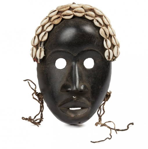 Dan Mask With Cowry Shell Headress, Early 20th Century,