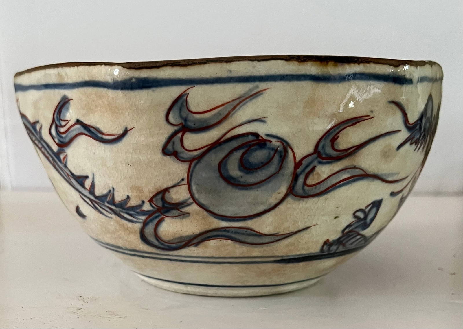 Seto Ware Dragon Bowl, Early Edo Period Auction