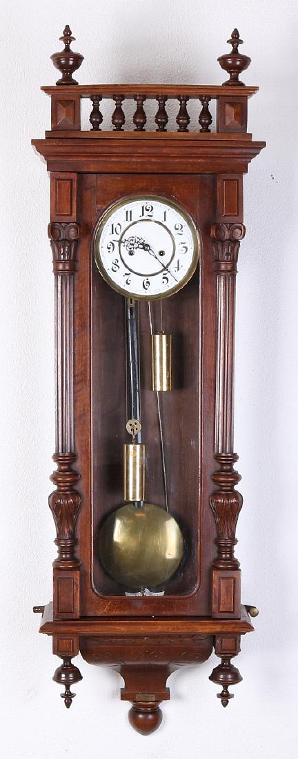 Large Antique Walnut Viennese Regulator. Circa 1880.