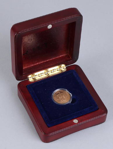 Golden 10 Guilder Coin, 1912, Queen Wilhelmina. In