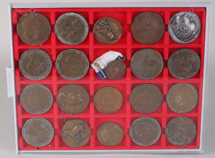 Twenty various old bronze tokens in cassette. Among - Apr 06, 2019 ...