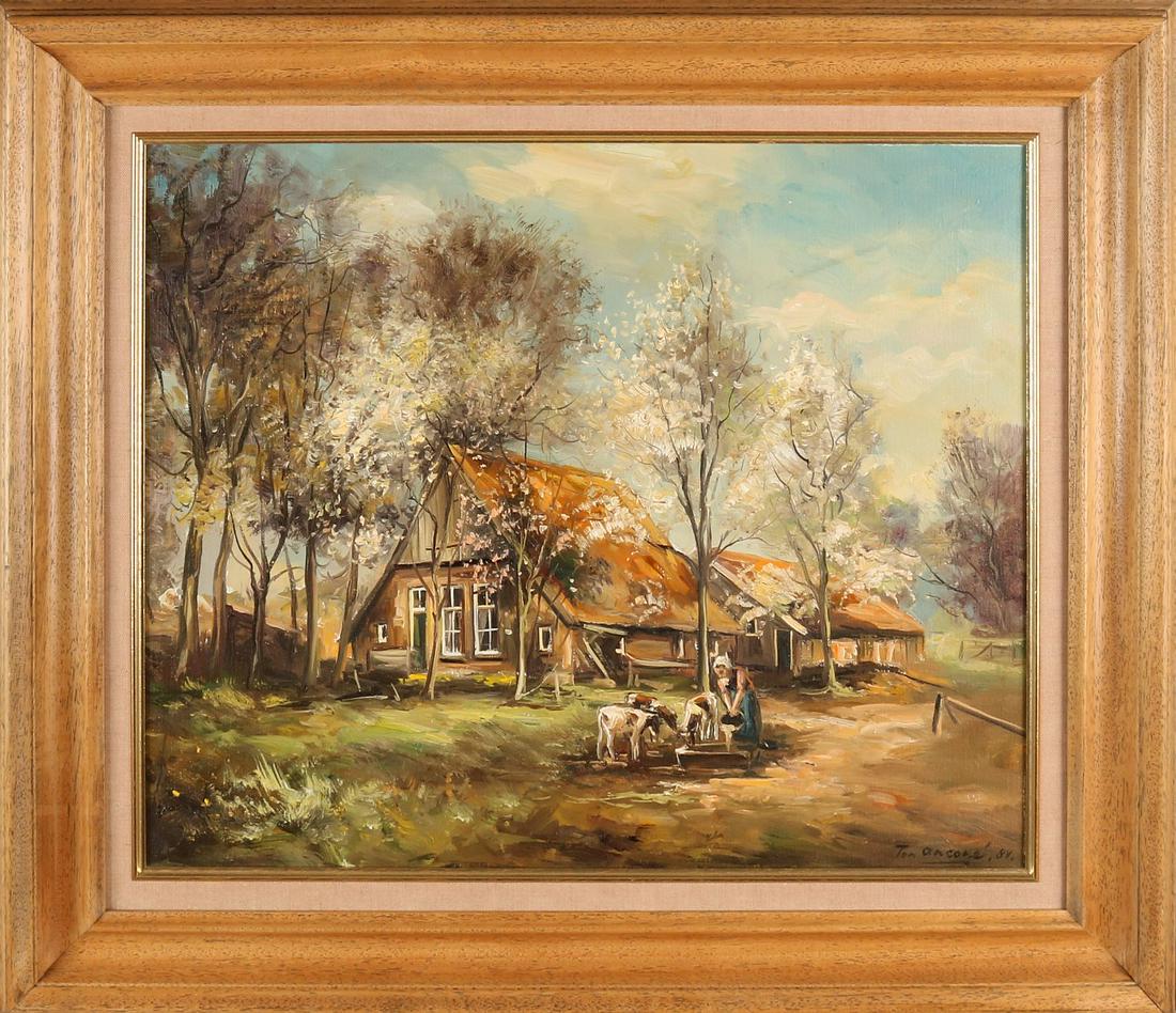 Ton Anconé, Oldenzaal. Twente Farm With Calves And