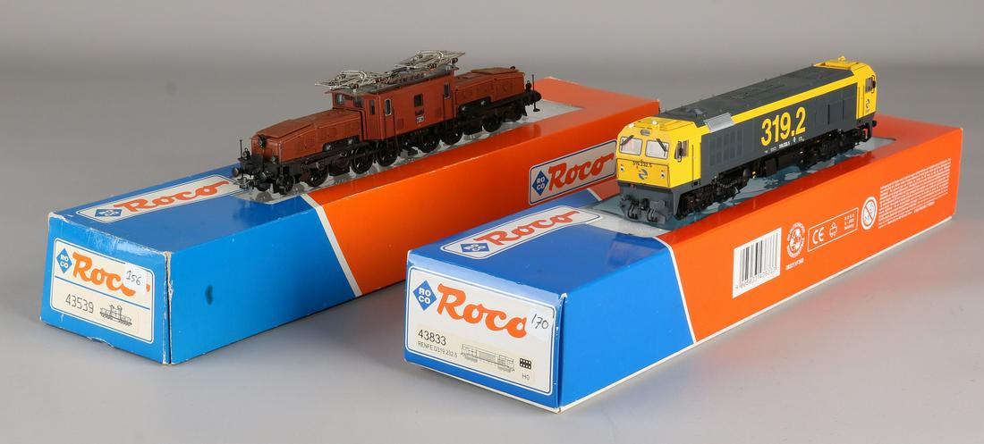 Two Roco H0 Locks: 1x E Lok 43539, Ce 6/8 Ii Crocodile