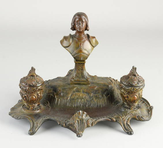 Antique ink set with bust of Joan of Arc - Jan 07, 2022 | Twents ...