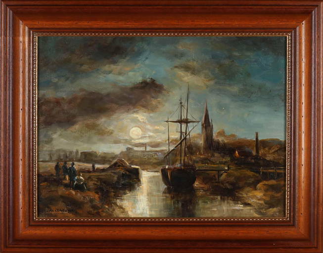 Ton Anconé, Dutch Night Landscape