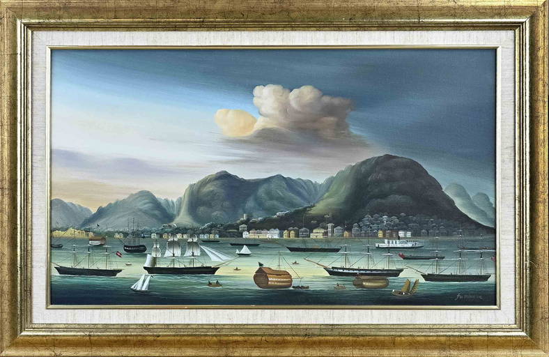 Fu Ming Ye, Harbor view with ships (#1088) on Jul 07, 2022 | Twents ...
