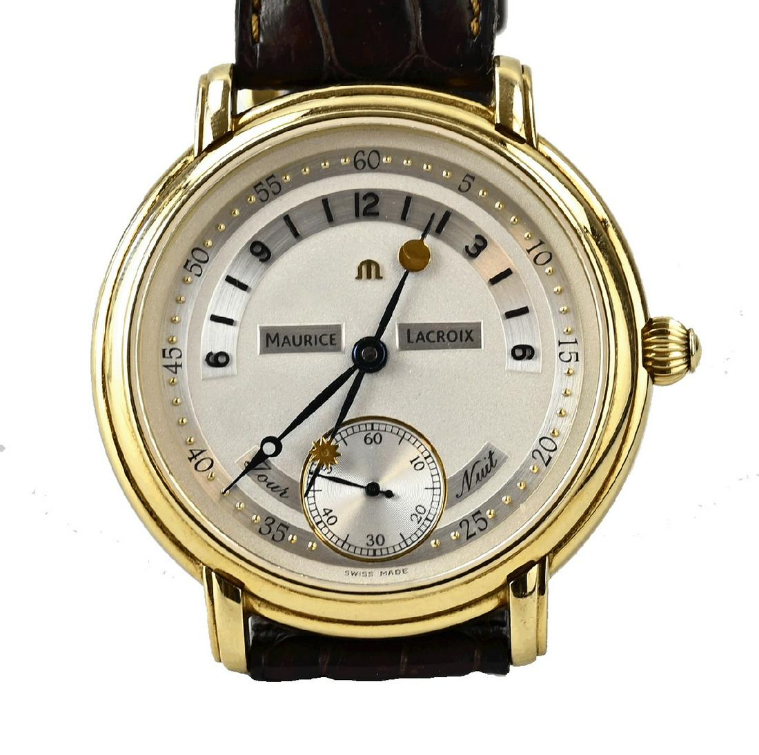 Gold Maurice Lacroix Watch Jour Et Nuit