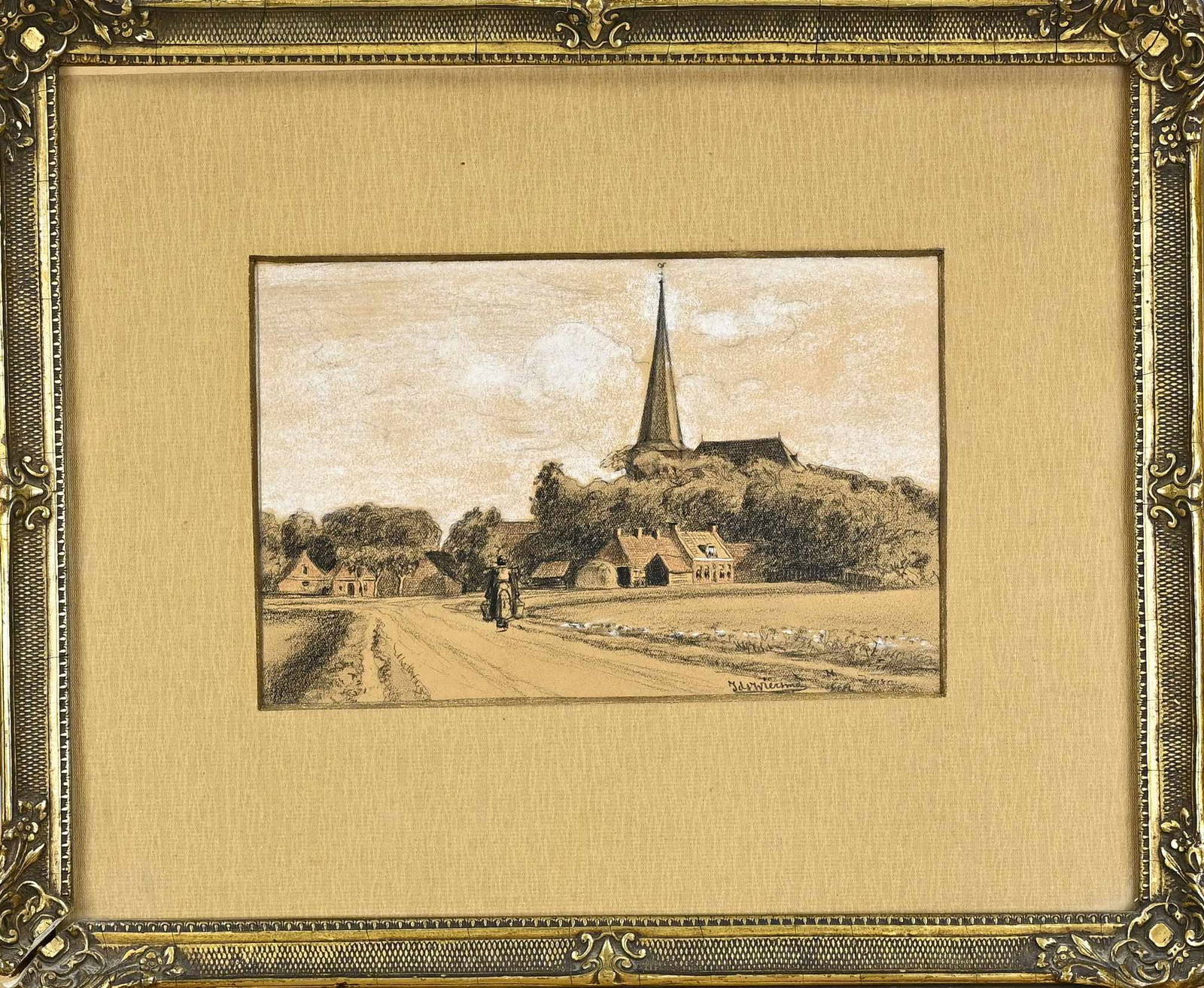 Ids Wiersma, View Of Holwerd Auction