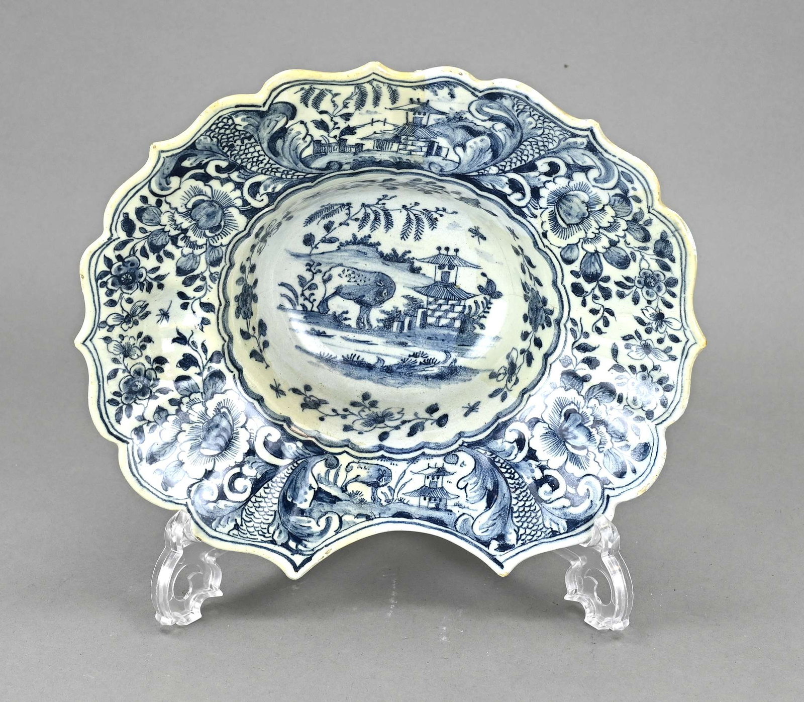 Rare 18th Century Delft Shaving Basin