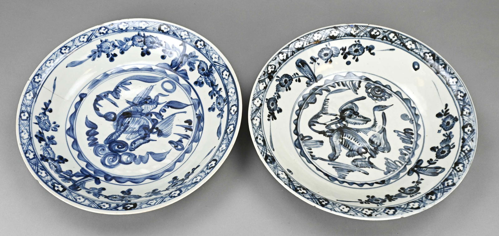 Two Chinese Ming Dishes Ã˜ 40 Cm. Auction