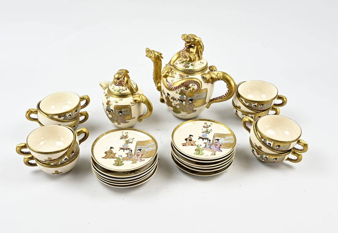 Antique Japanese Satsuma Tableware Auction