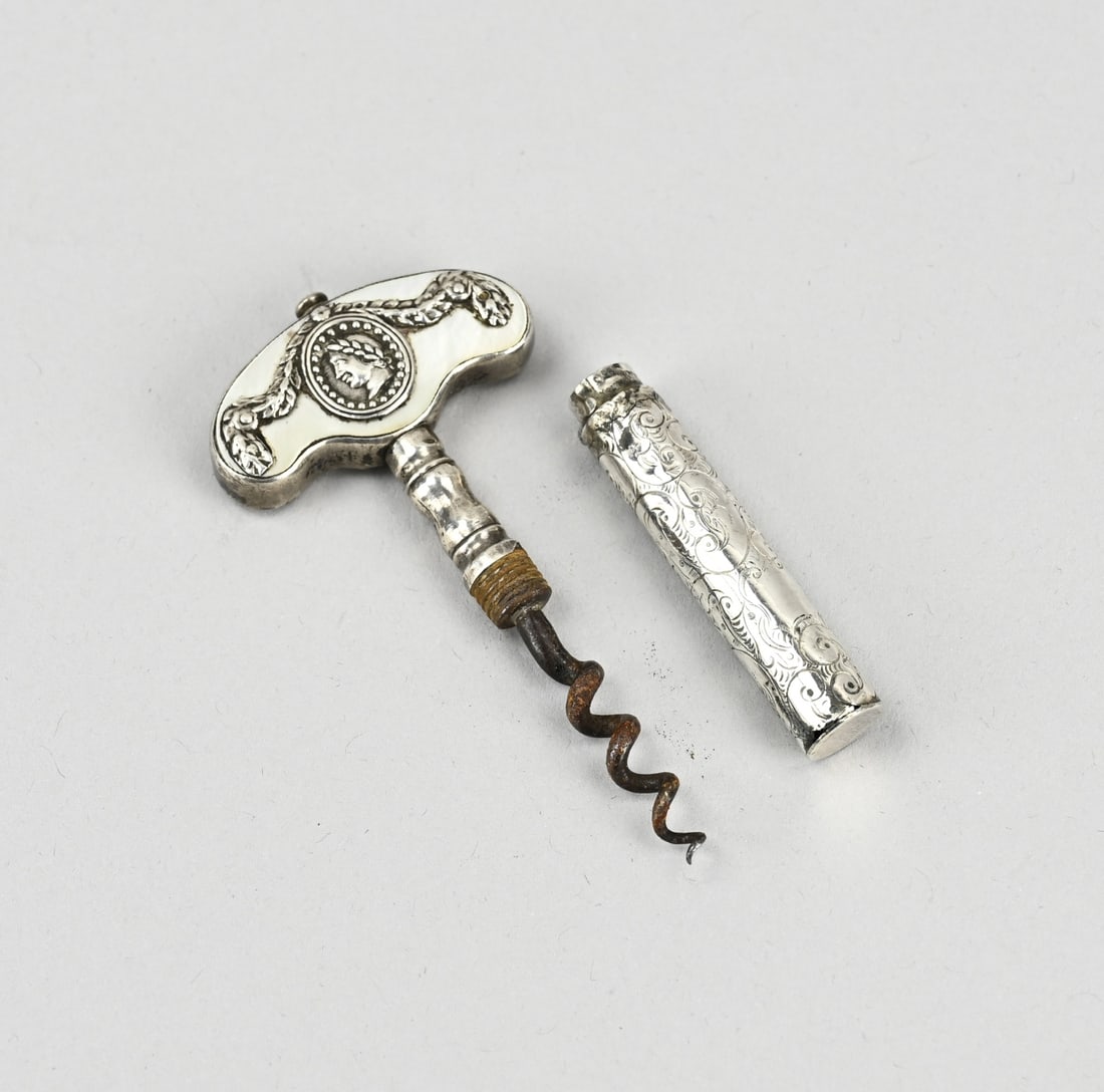 Silver Corkscrew With Sleeve Auction