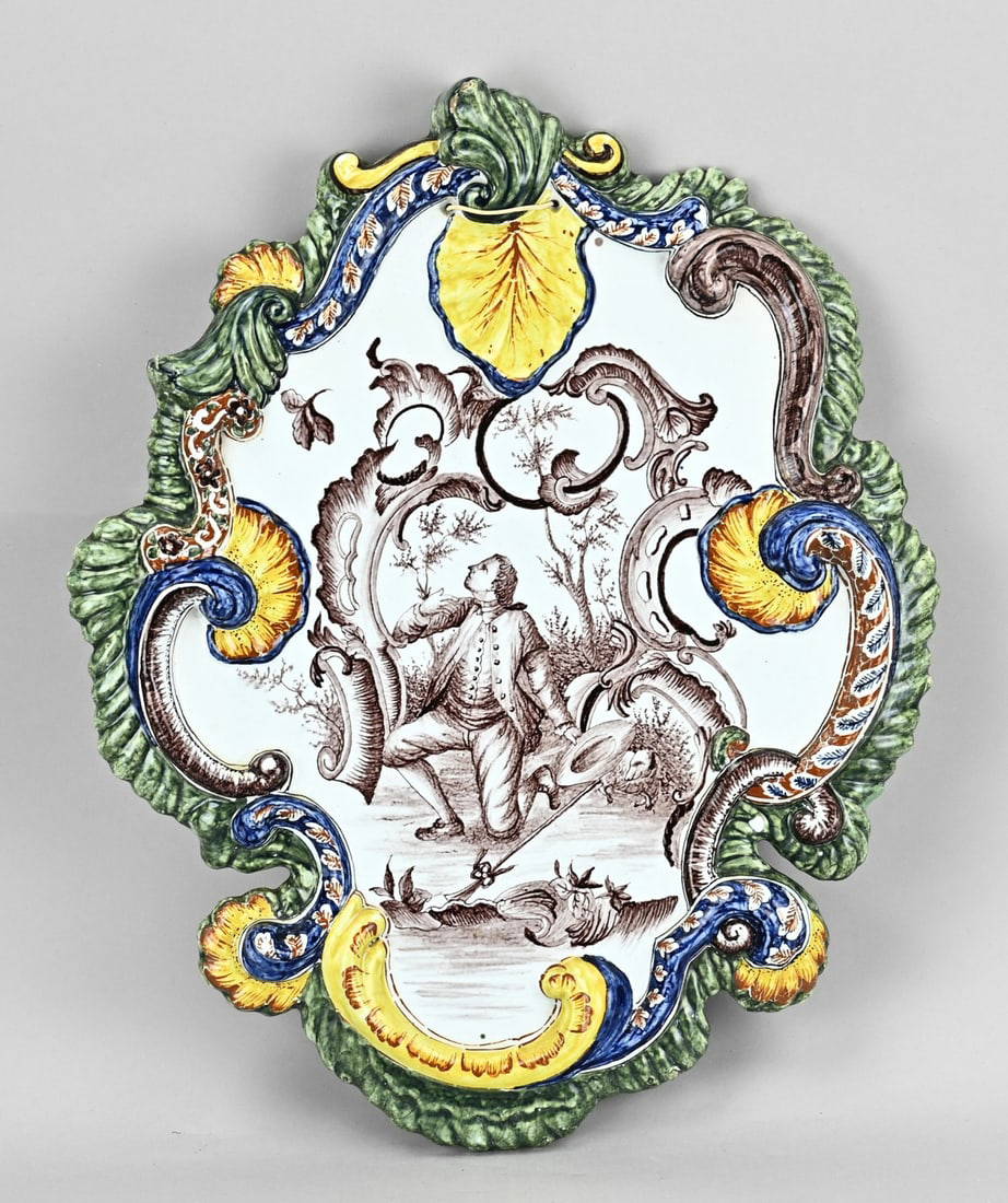 Delft Plaque, 1880 Auction
