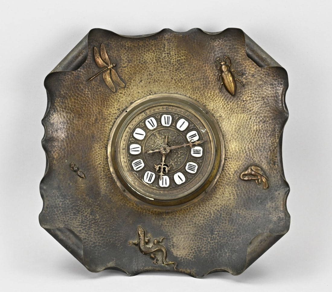 Antique French Wall Clock, 1900 Auction