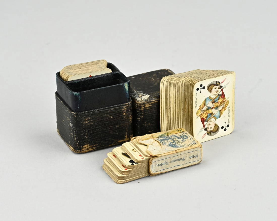 2x Set Of Miniature Playing Cards Auction