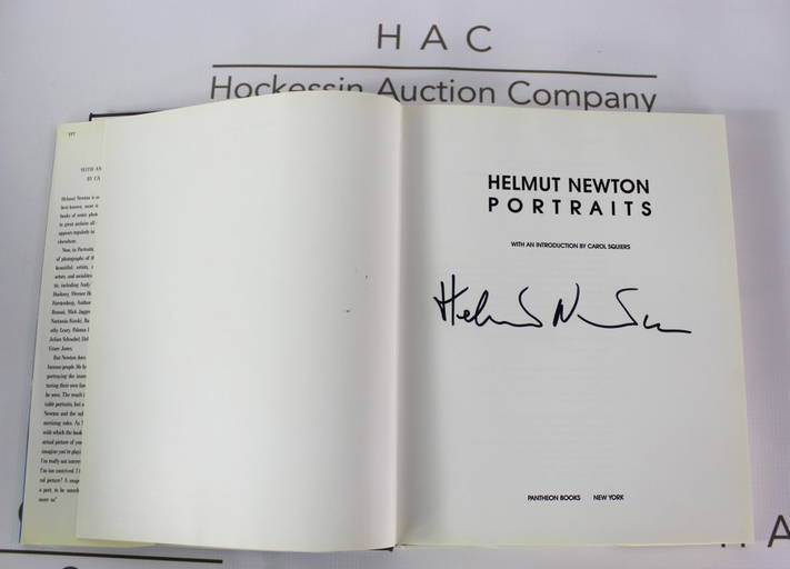 Book Signed By Helmut Newton