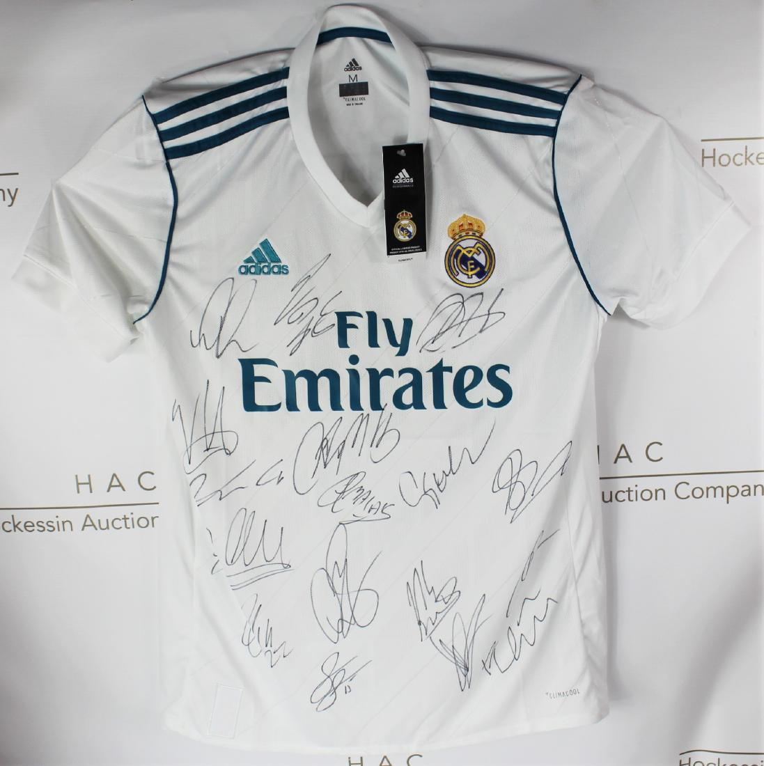 Real Madrid Team Signed Soccer Jersey
