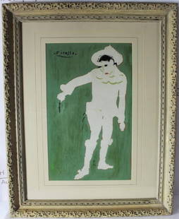 Pablo Picasso "white Clown"