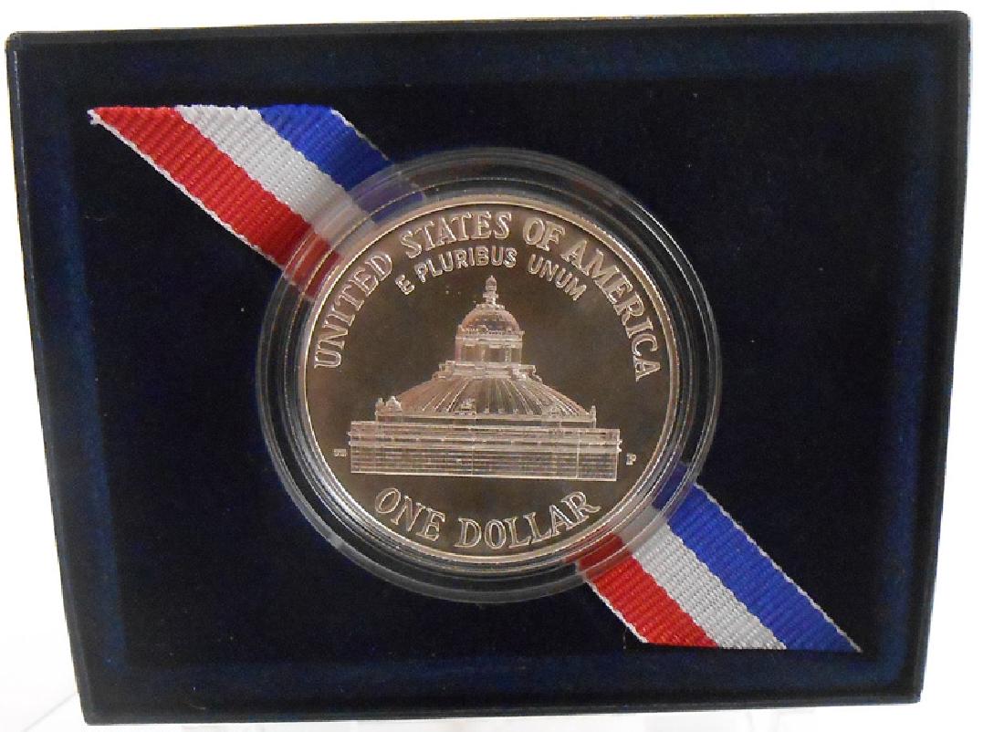 U.s. Library Of Congress Commemorative Silver Dollar