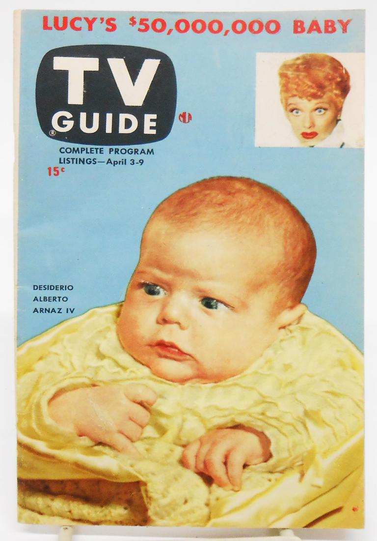 FIRST TV GUIDE, "LUCY'S $50,000,000 BABY"