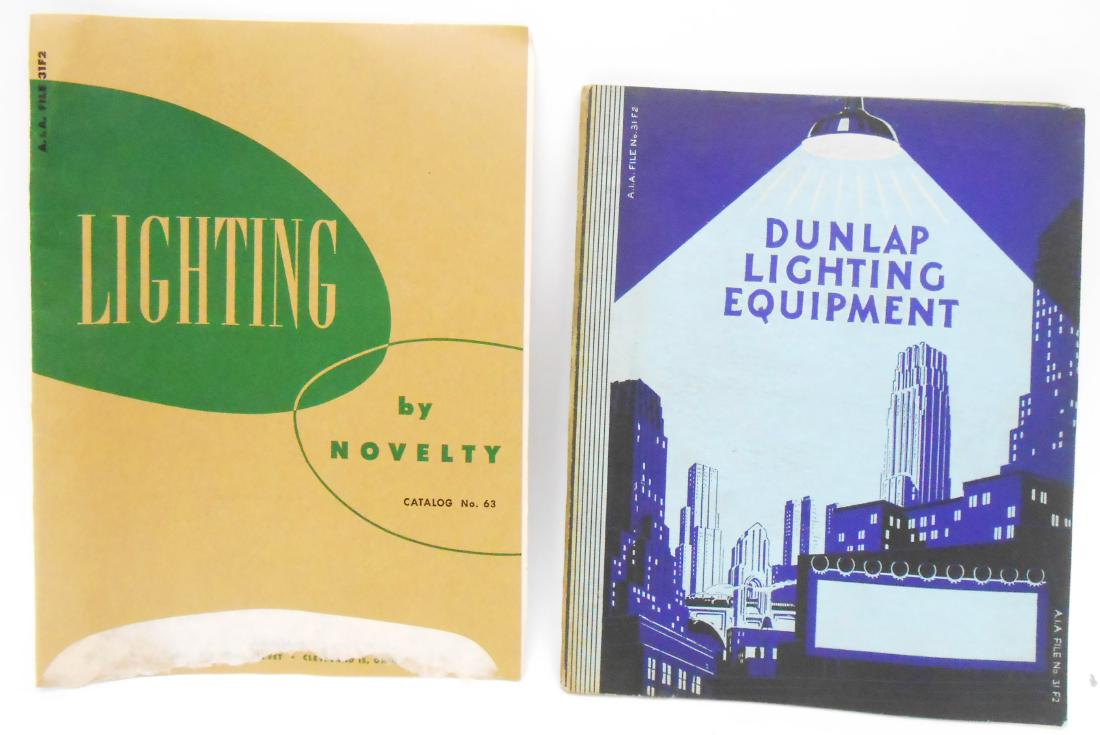 (4) LIGHTING CATALOGS (8) PAMPHLETS FOR LIGHT FIXTURES