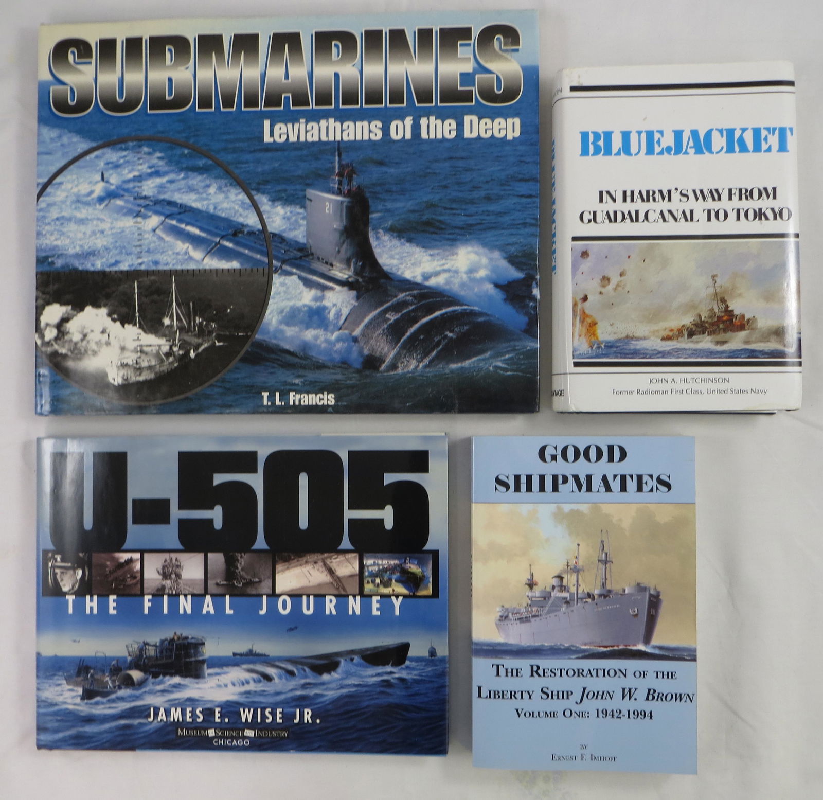 (4) Wwii Ship & Submarine Books