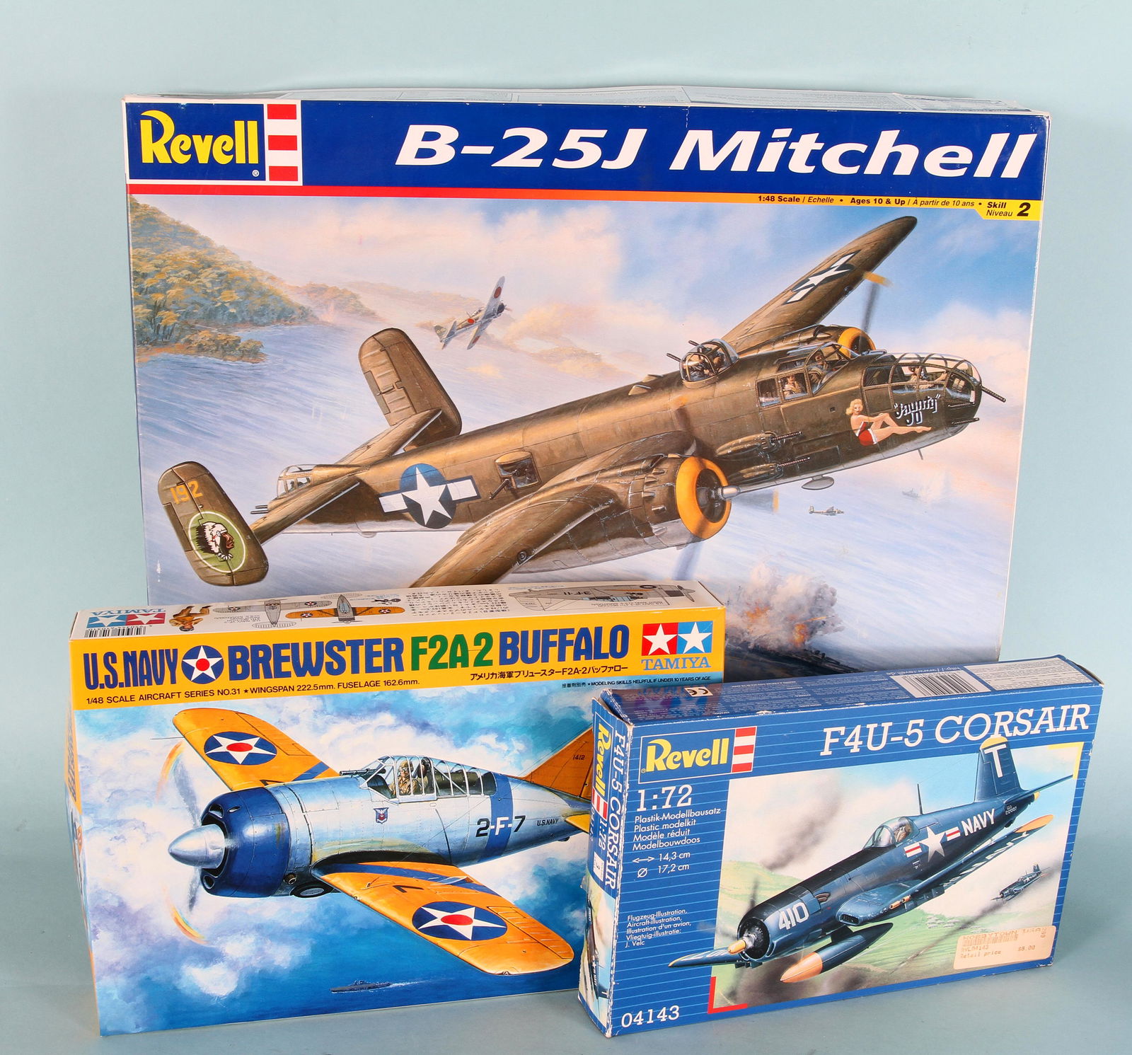 For Auction: (3) WWII WARBIRD MODEL KITS in ORIGINAL BOXES (#0042) on ...