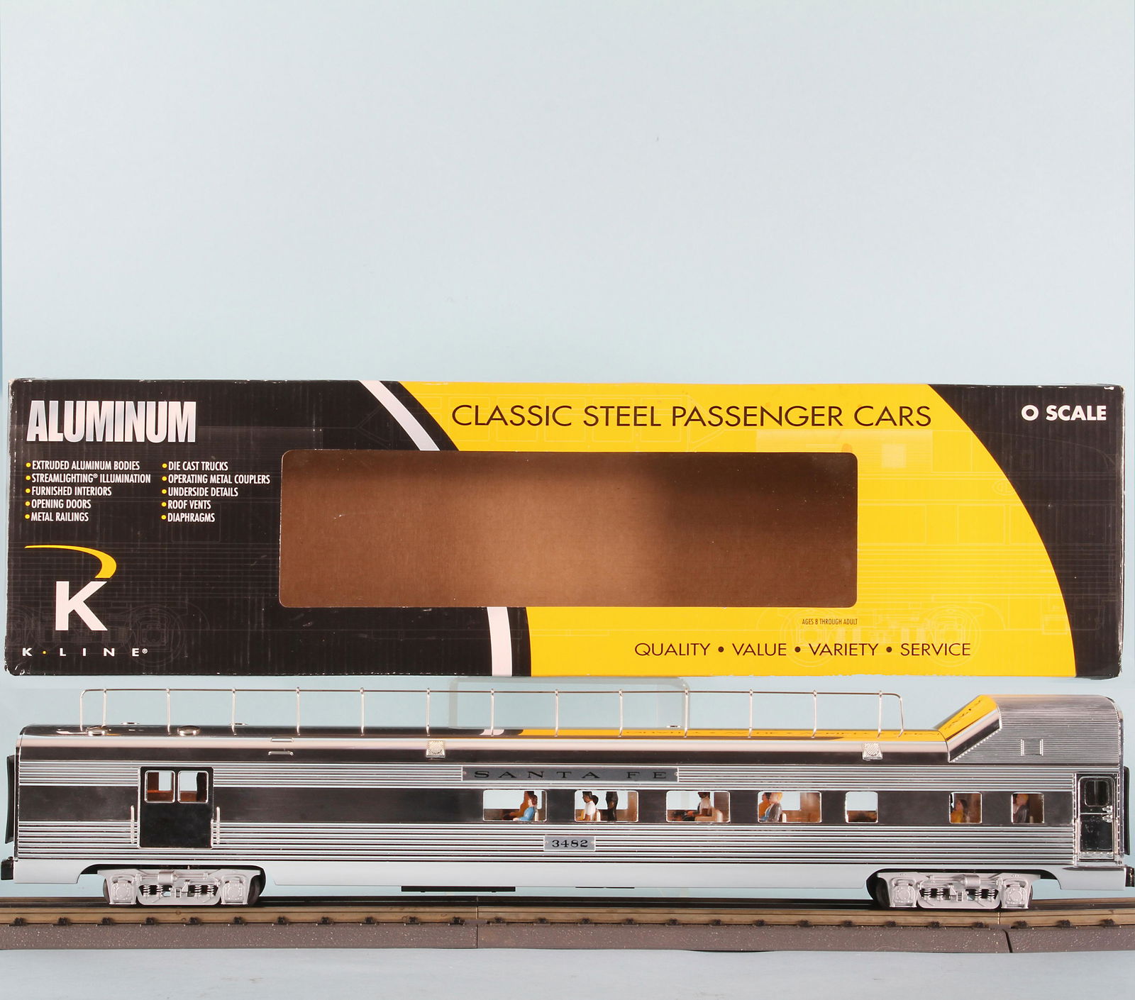 K Line Aluminum Rare Hi Level Transition Car #3482