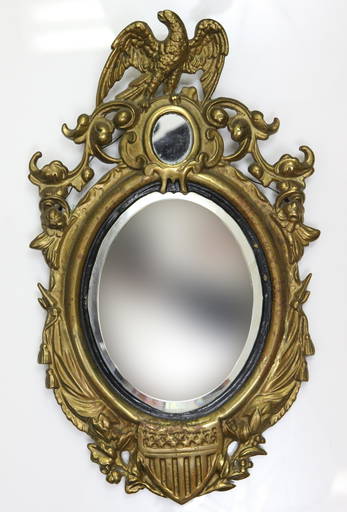 CAST METAL CIVIL WAR ERA PATRIOTIC WALL MIRROR (#0092) on Dec 09, 2022 ...