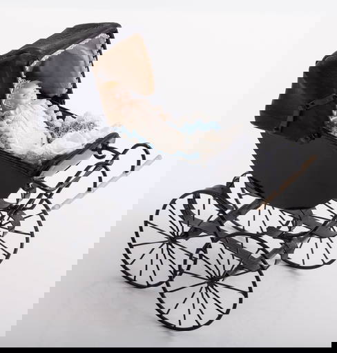 Artisan Made Dollhouse Miniature Baby Carriage Roberson