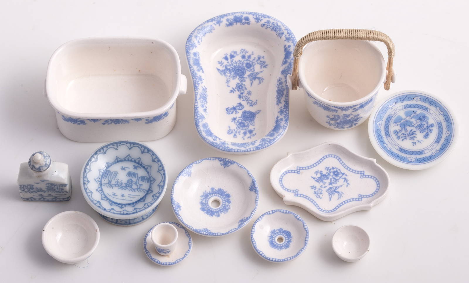 Group Of Stokesay Ware Porcelain Dollhouse China Auction