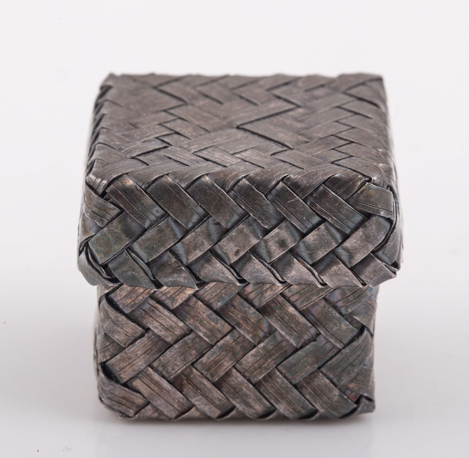 Sterling Miniature Lidded Basket