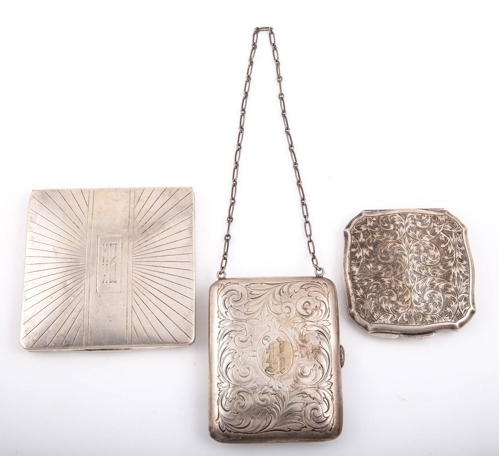 Sterling Compacts & Purse Auction