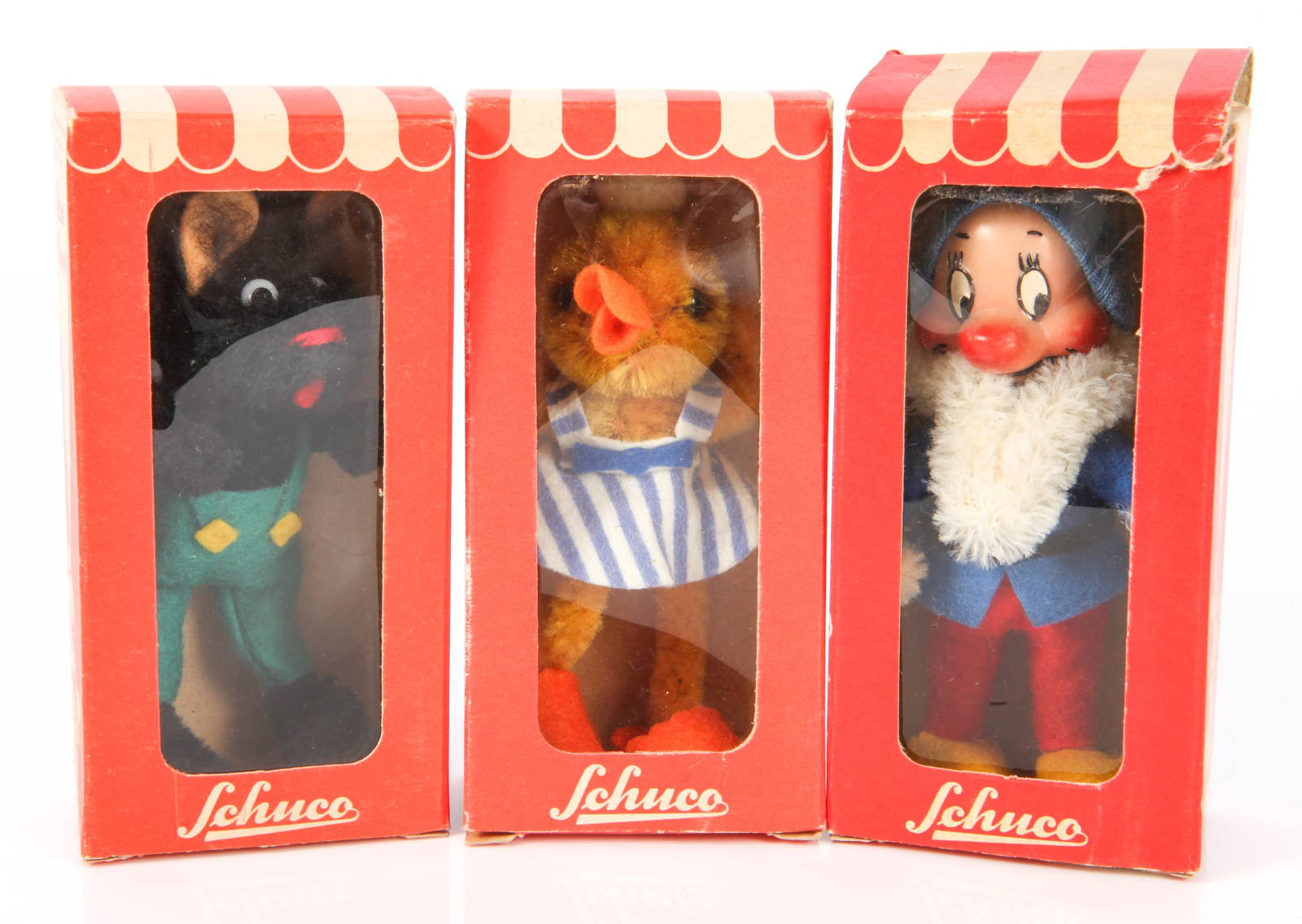 (3) Schuco Mascott 7800 Figures With Original Boxes Auction