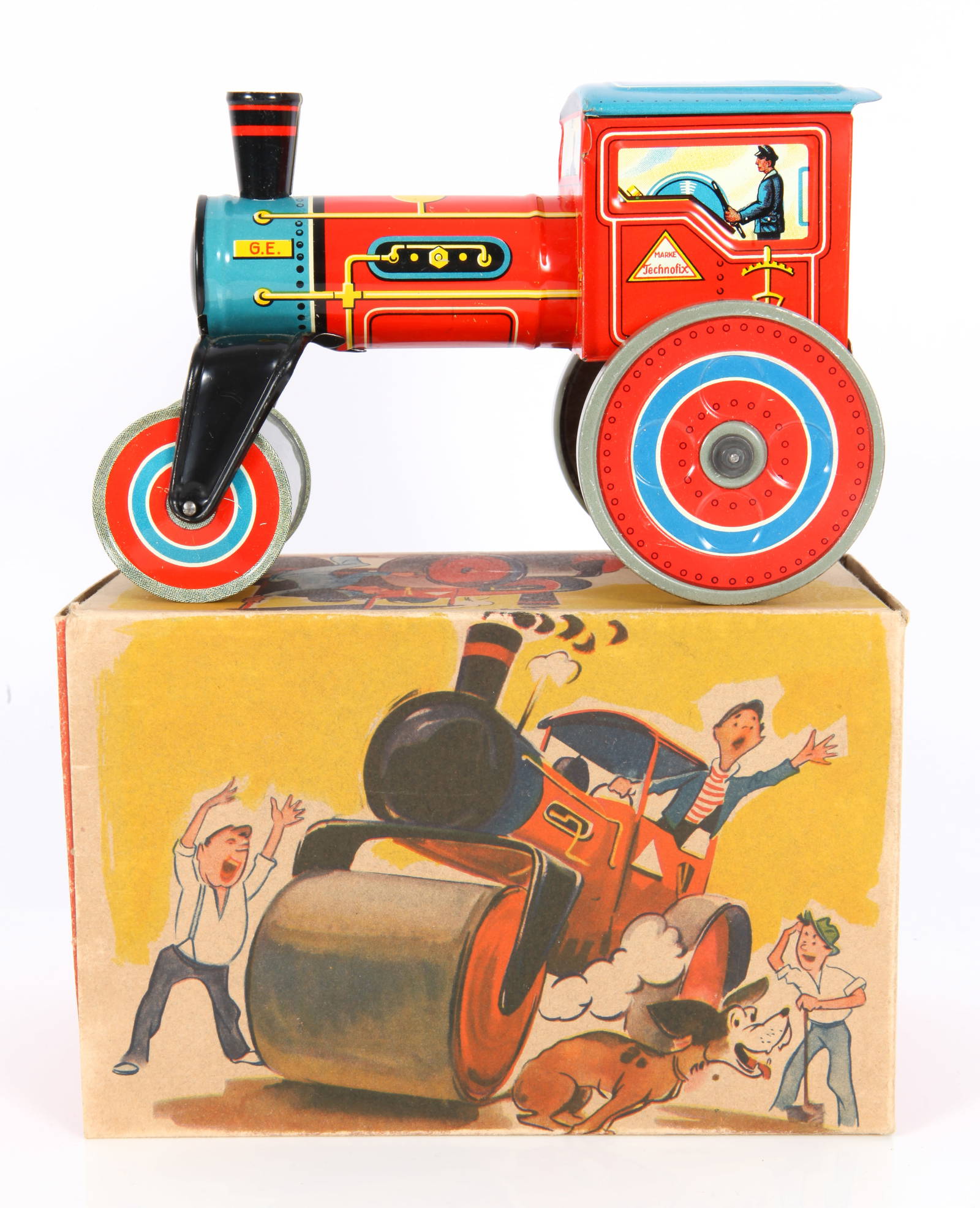Technofix Steam Roller Toy - Original Box Auction