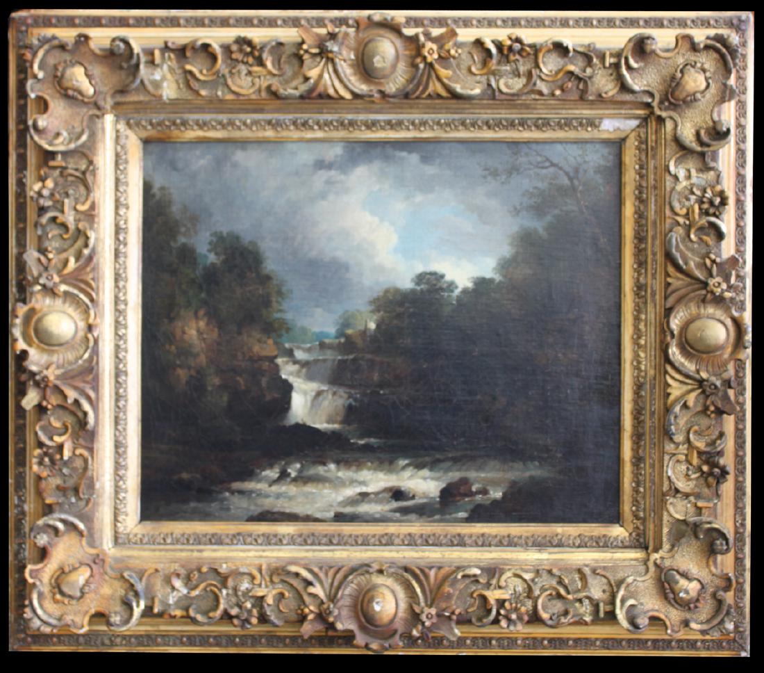 19th Century French Barbizon School Oil On Canvas