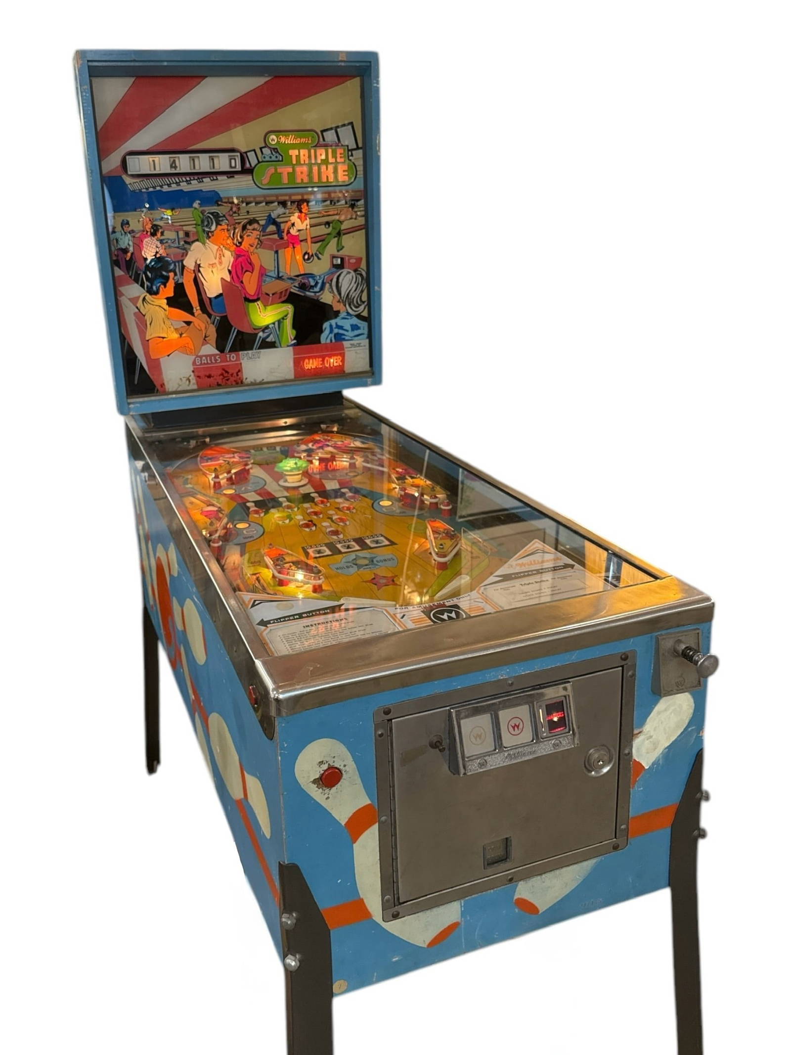 1975 Williams Triple Strike Pinball Machine Auction