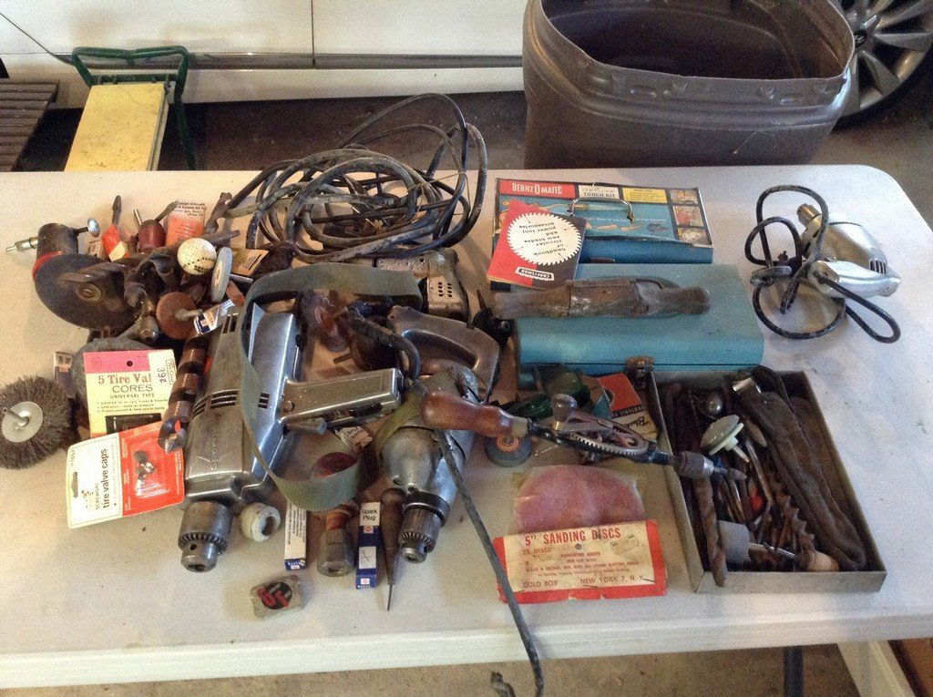 Vintage Electrical Tools; Drill Bits; Auto Parts And