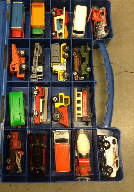 Match Box Cars & Holder