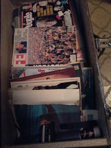 Contents Of Trunk Vintage Music Magazines