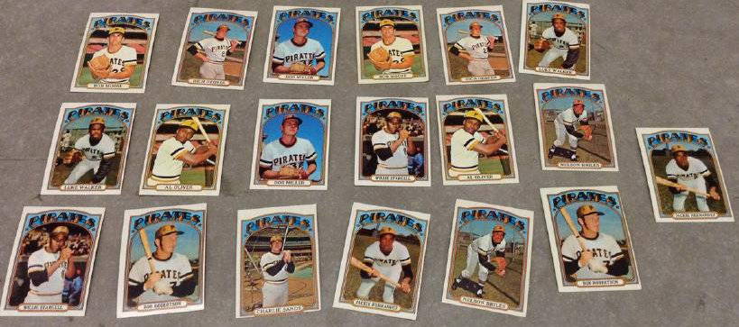 Baseball Cards 1972 Pirates