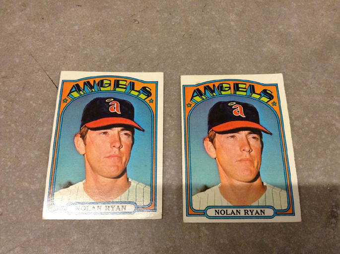 2 1972 Angies Nolan Ryan Rookie Cards Perfect Condition