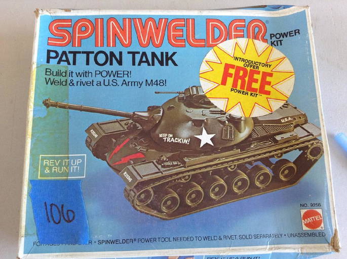 Vintage Spin Welder Patton Tank Model