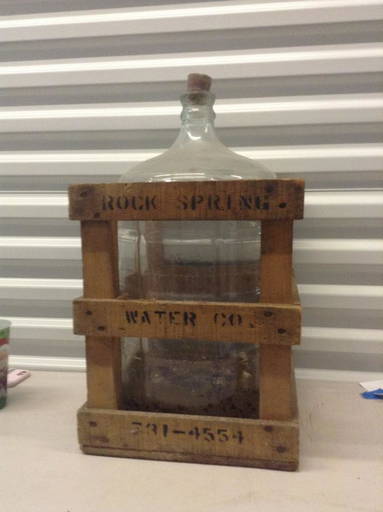 Rock Spring Water Jug In Crate (e)