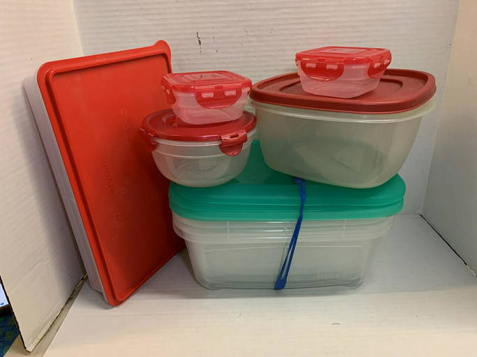 Rubbermaid, Tupperware (egg Trays), Lock And Lock And