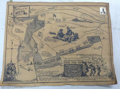 1893 Map Of Valley Forge.