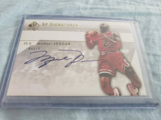 Sp Authentic Michael Jordan Signature Card