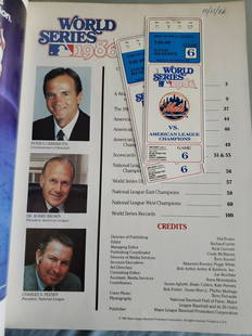 1986 World Series Program