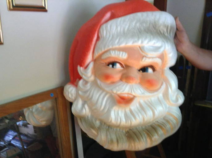Vintage Styrofoam Santa 30x25