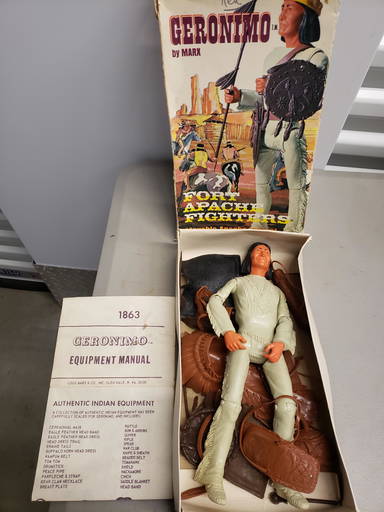 Geronimo By Marx Figure In Box